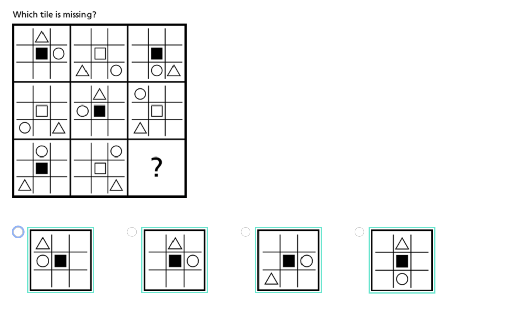 Solved Which tile is missing? | Chegg.com