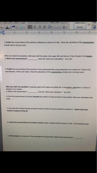 3 University of Colorado Phet CONCENTRATION Exercise- | Chegg.com