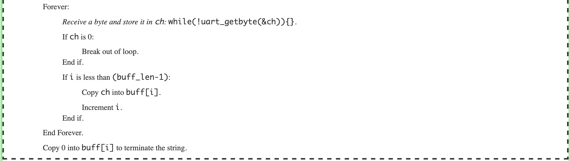 Complete the implementation of the uart_send_recv | Chegg.com