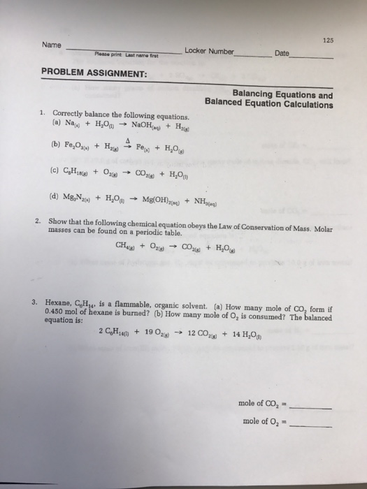 Solved Correctly balance the following equations. (a) | Chegg.com