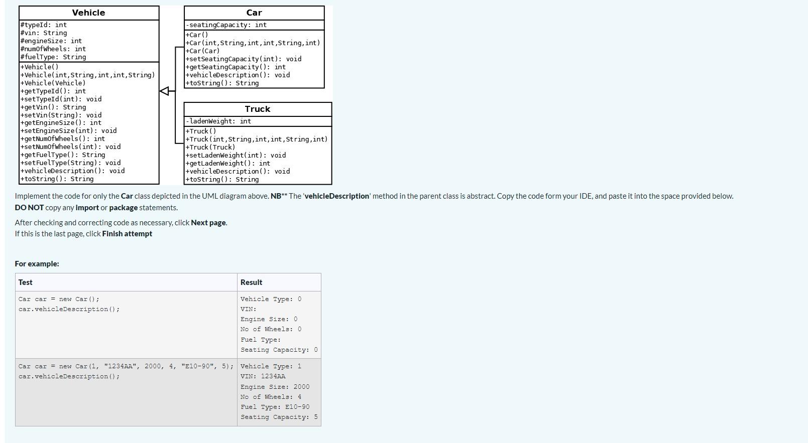 Solved DO NOT copy any import or package statements. After | Chegg.com