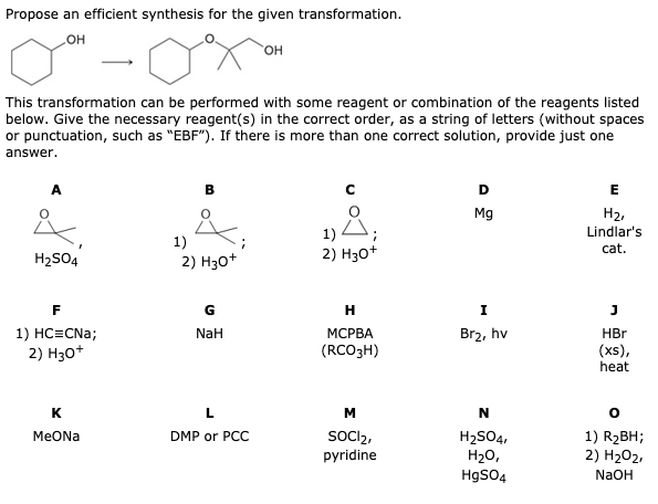 Solved Propose an efficient synthesis for the given | Chegg.com