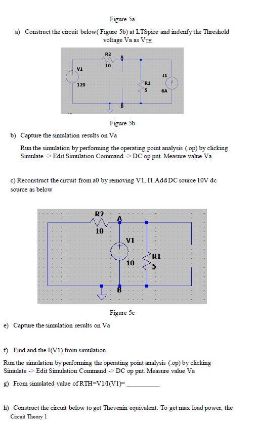 Solved a) Construct the circuit below( Figure 5 b ) at | Chegg.com