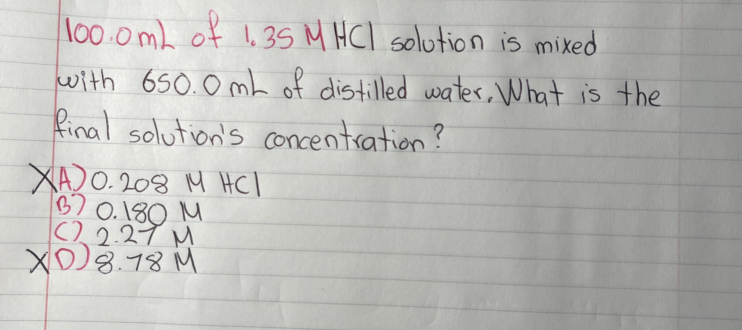 Solved 100.0 mL of 1.35MHCl solution is mixed with 650.0 mL | Chegg.com