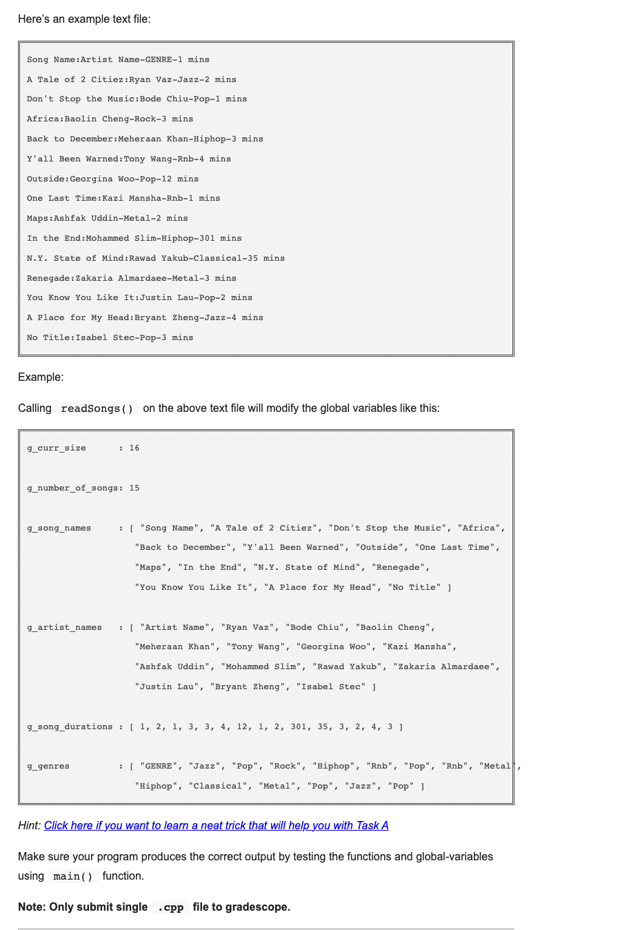 Solved so there is 3 tasks and i did the first 2, and have | Chegg.com