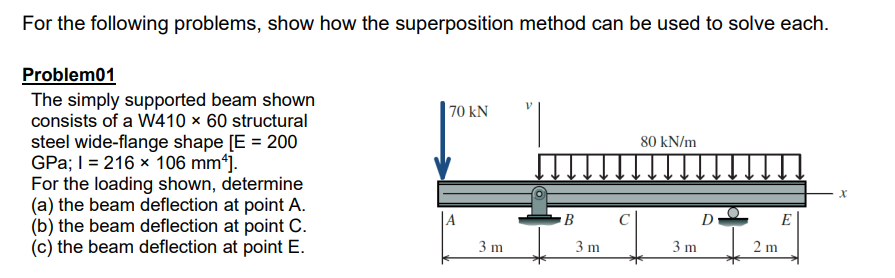 Solved For the following problems, show how the | Chegg.com