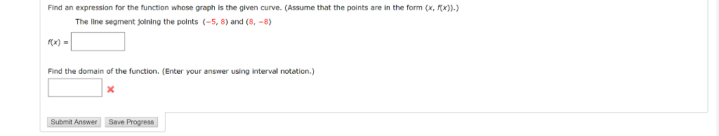Solved Find an expression for the function whose graph is | Chegg.com