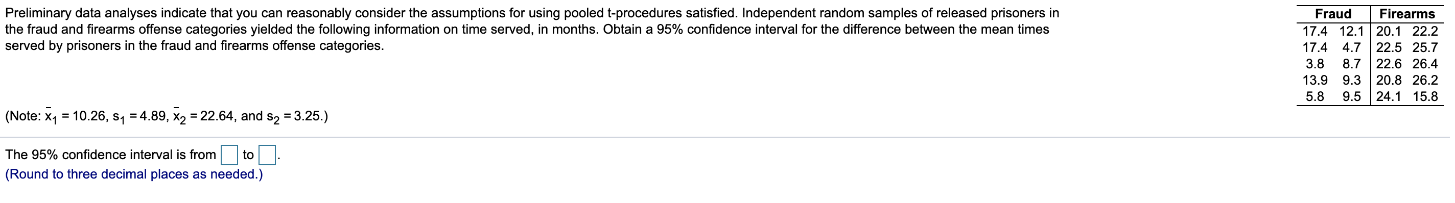 Solved Preliminary data analyses indicate that you can | Chegg.com
