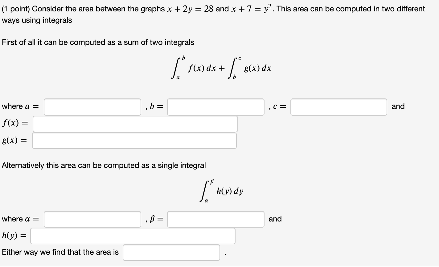 Solved (1 point) Find the area under y = 4 cos(x) and above | Chegg.com