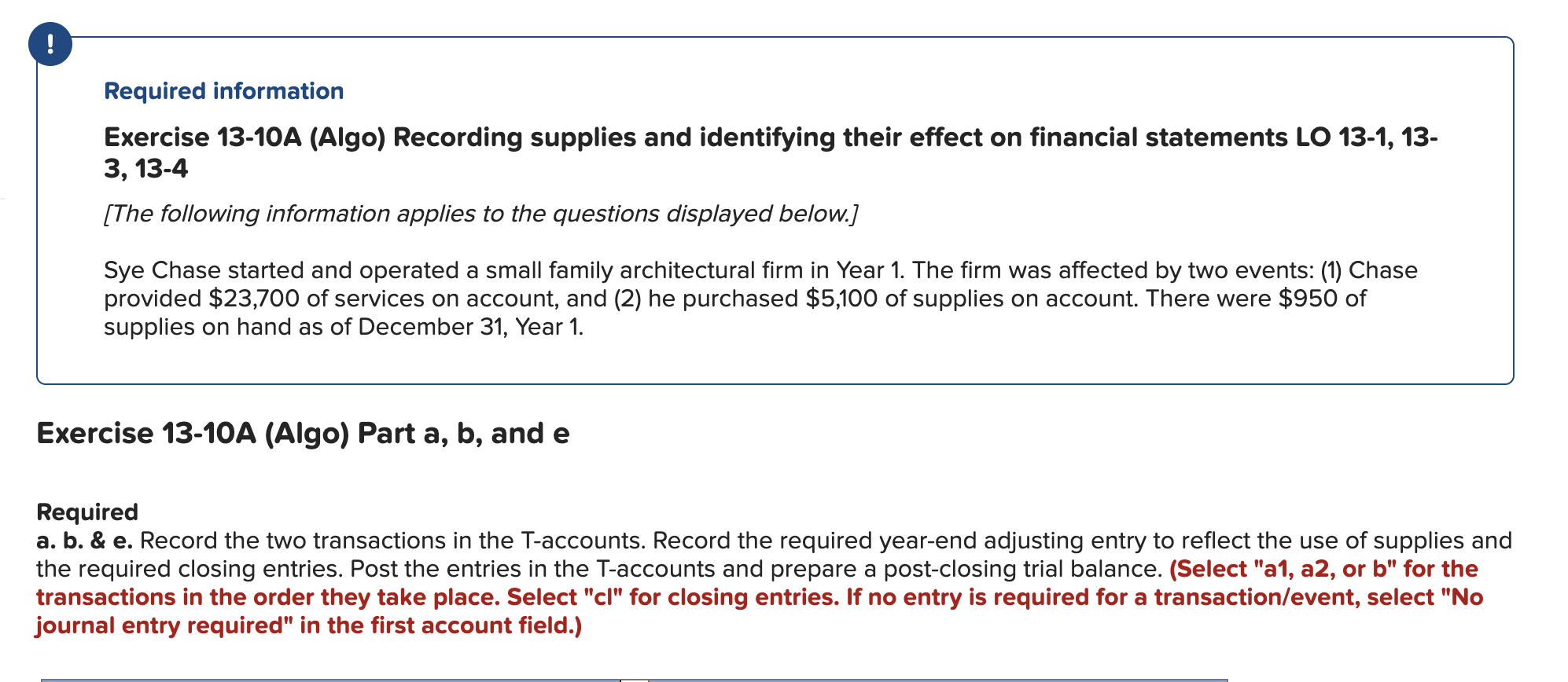 Solved Required information Exercise 13-10A (Algo) Recording | Chegg.com