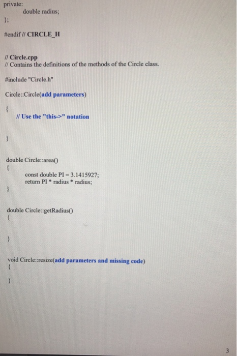 Solved Below you have the abstract class Shape with two | Chegg.com