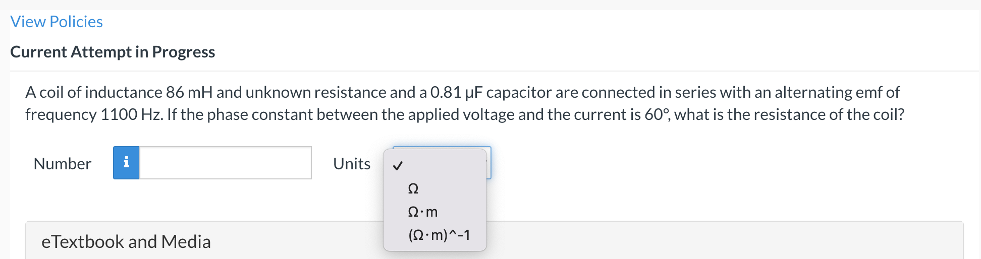 Solved View Policies Current Attempt in Progress A coil of | Chegg.com