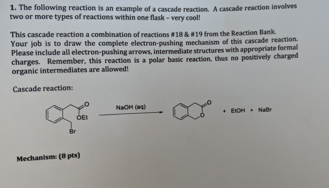 Solved twoomoeeaction is an example of a cascade reaction. A | Chegg.com