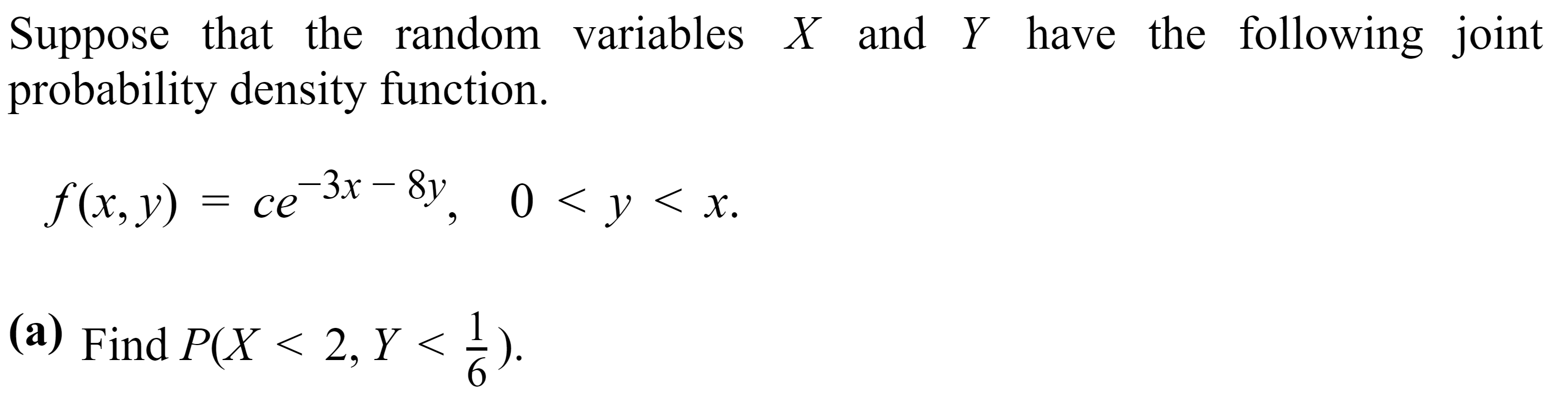 Suppose that the random variables X and Y have the | Chegg.com