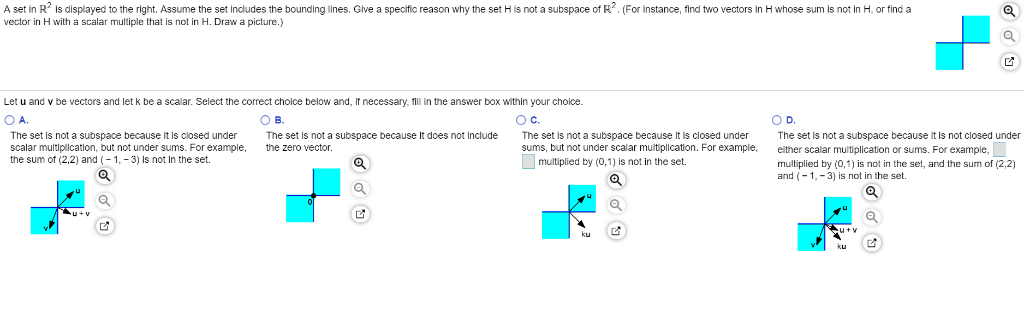 Solved A set in R2 is displayed to the right. Assume the set | Chegg.com