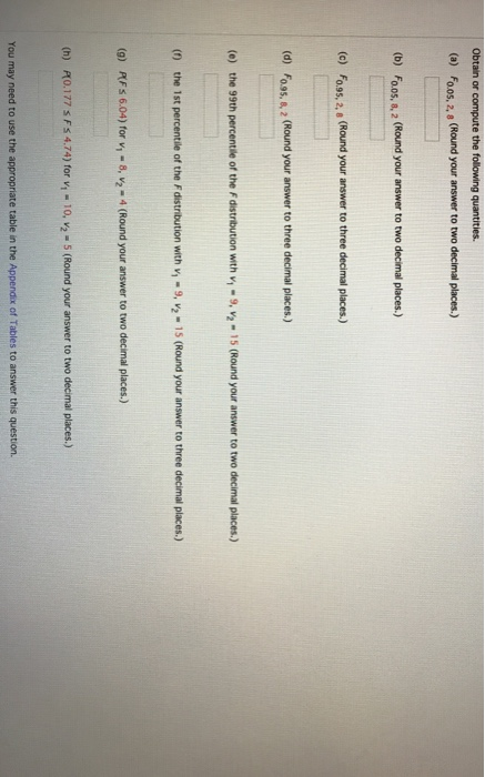 Solved Obtain or (a) Foos, 2, 8 (Round your answer to two | Chegg.com