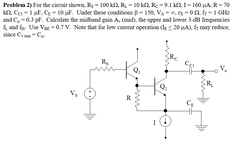 Solved Please show work for the following:For the circuit | Chegg.com