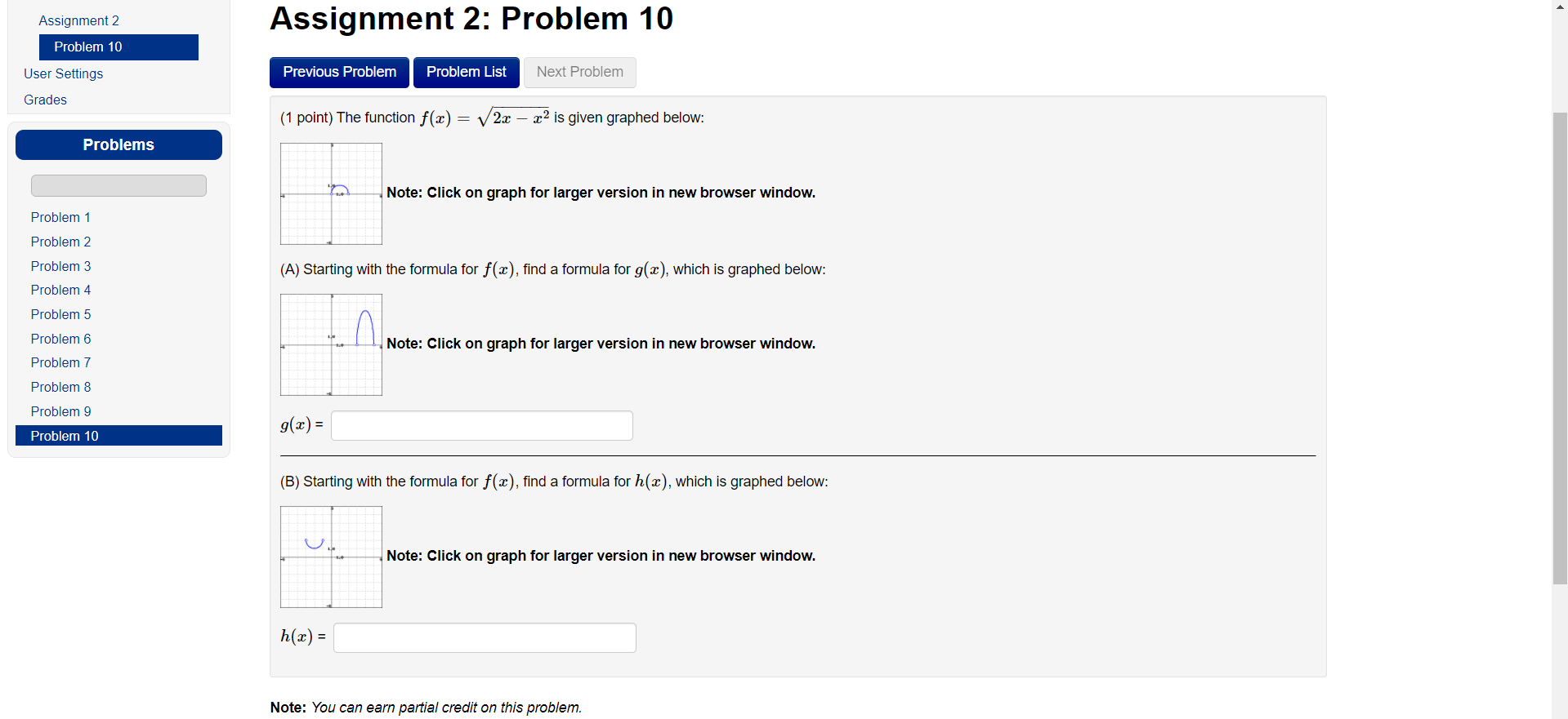 Solved Assignment 2 Assignment 2 Problem 10 Problem 10 User 1591