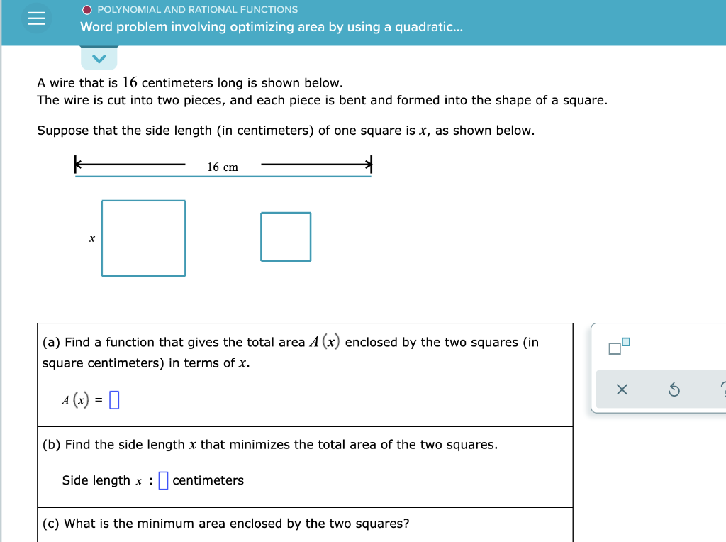 Solved O POLYNOMIAL AND RATIONAL FUNCTIONS Word problem | Chegg.com