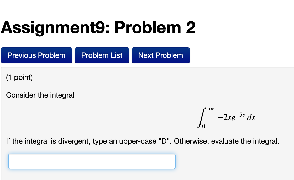 Solved Assignment9: Problem 2 Previous Problem Problem List | Chegg.com