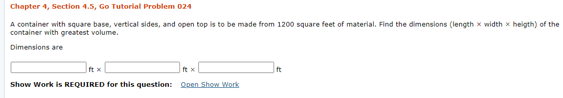 Solved Chapter 4, Section 4.5, Go Tutorial Problem 024 A | Chegg.com