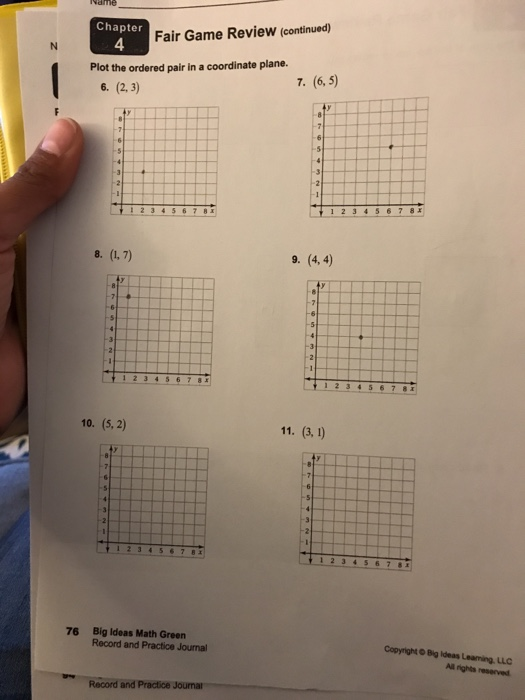 Solved Chapter 4 Fair Game Review (continued) Plot the | Chegg.com