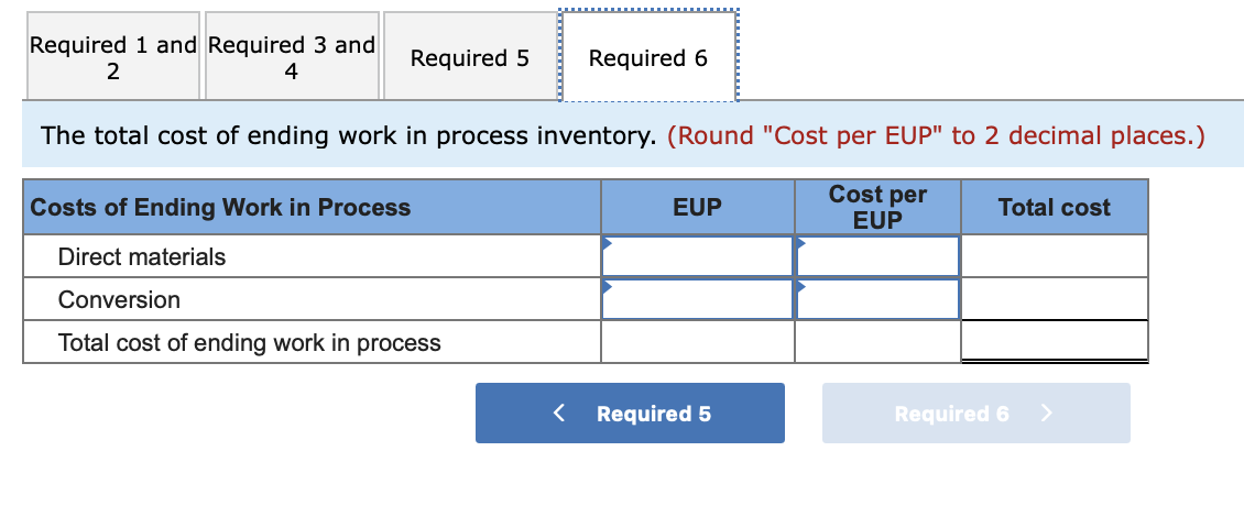 Solved Exercise 16-20 Weighted average: Process cost summary | Chegg.com