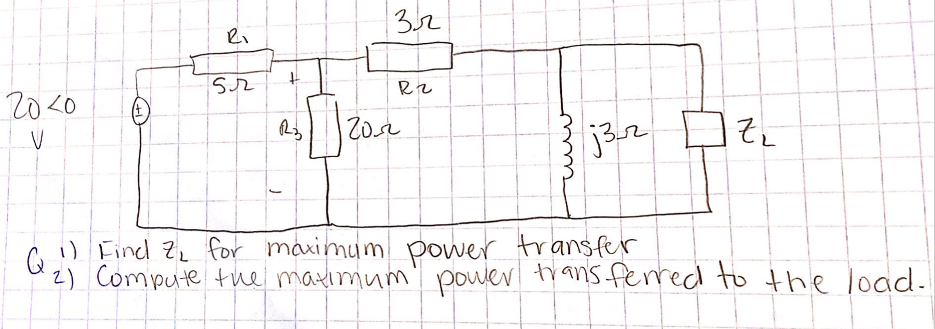 Solved the squiggly line is the inductor. boxes labeled R | Chegg.com