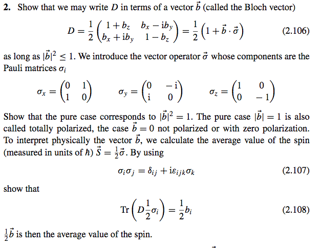 Solved We consider a two-level quantum system, which is the | Chegg.com