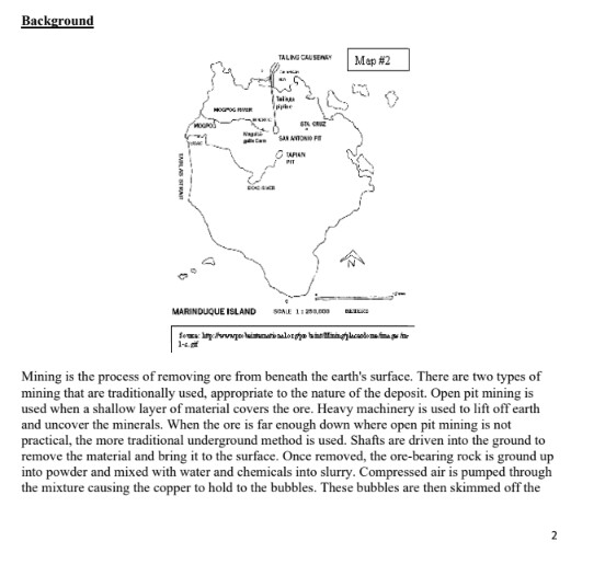 For over 30 years, the Marcopper Mining Corporation | Chegg.com