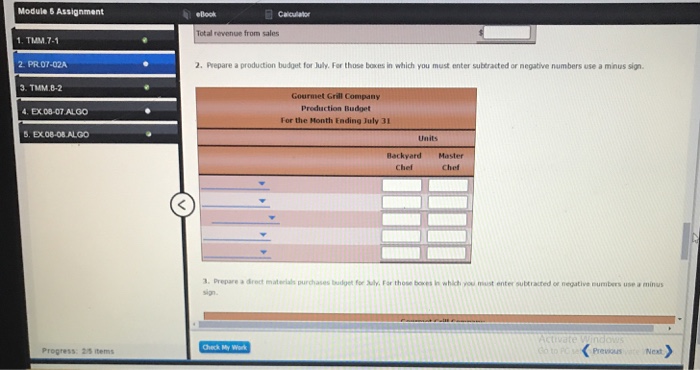 Solved Module 5 Assignment Caloalator eBook Sales, | Chegg.com