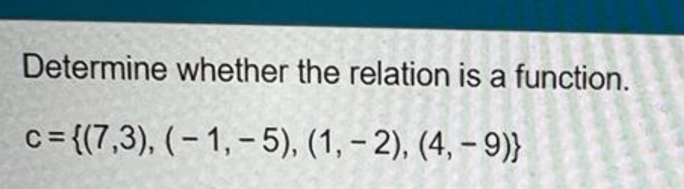 Solved Determine whether the relation is a | Chegg.com