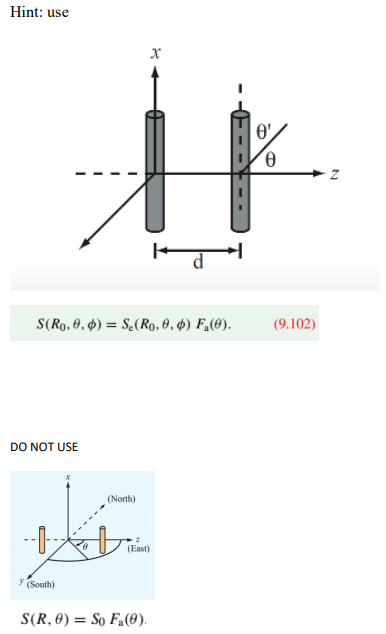 A two-element array consisting of two antennas | Chegg.com