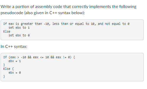 Solved This is a MASM Project Assembly Code for x86 | Chegg.com