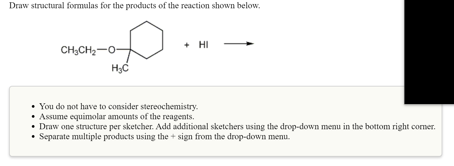 Solved Draw the structural formula of the product of the | Chegg.com