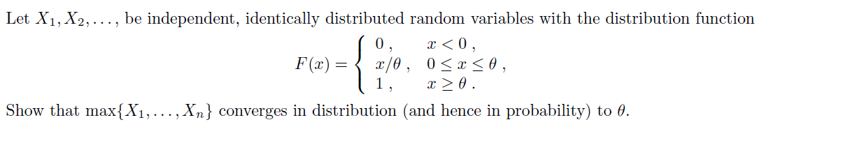 Solved Let X1, X2, ..., be independent, identically | Chegg.com