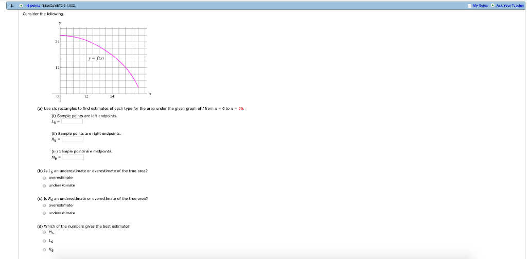 Solved ,16 points SEsscacET2 5.1.002. My Notos Ask Your Toae | Chegg.com