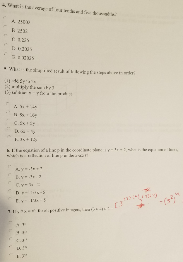 Solved 4. What is the average of four tenths and five | Chegg.com