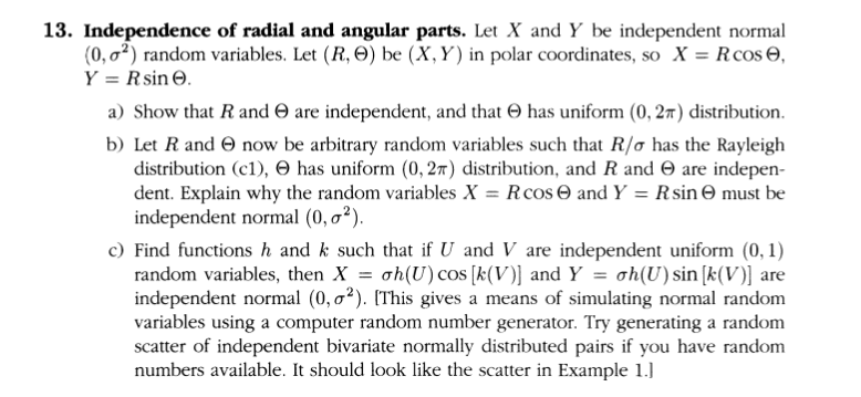 13. Independence of radial and angular parts. Let X | Chegg.com