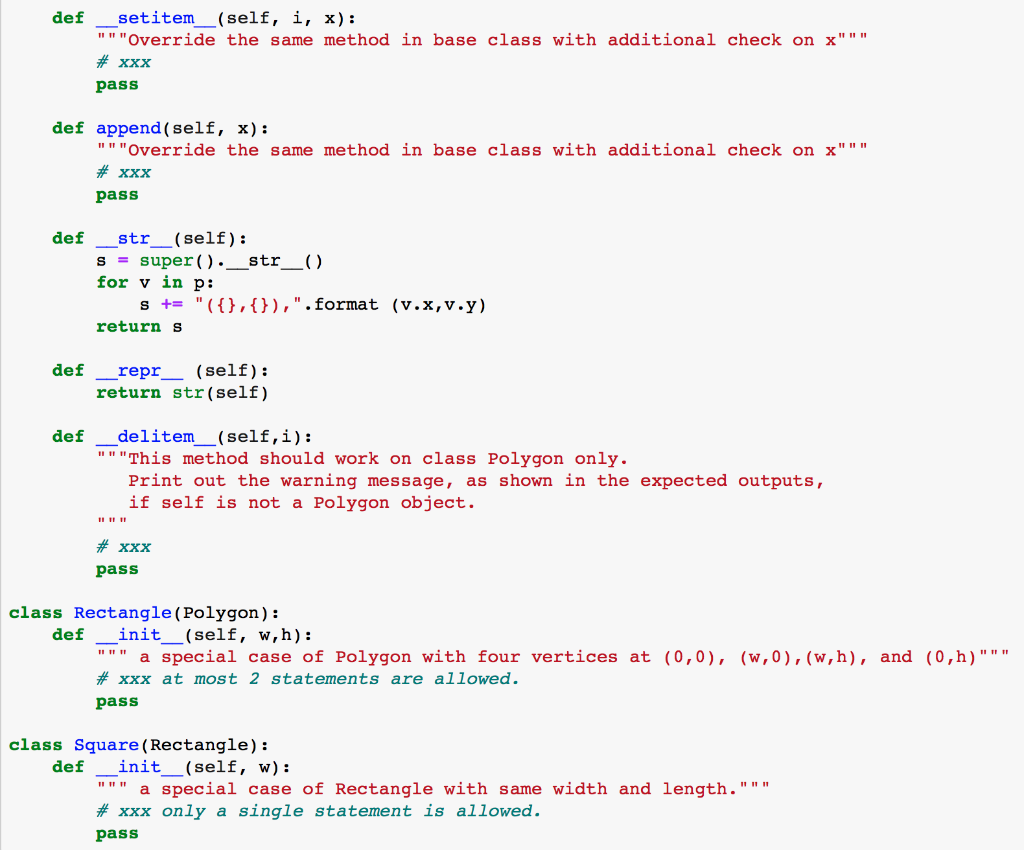 D: Multiple Inheritance and List Subclassing (Total | Chegg.com