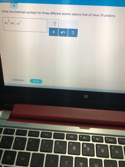 Solved Write the chemical symbols for three different atomic | Chegg.com