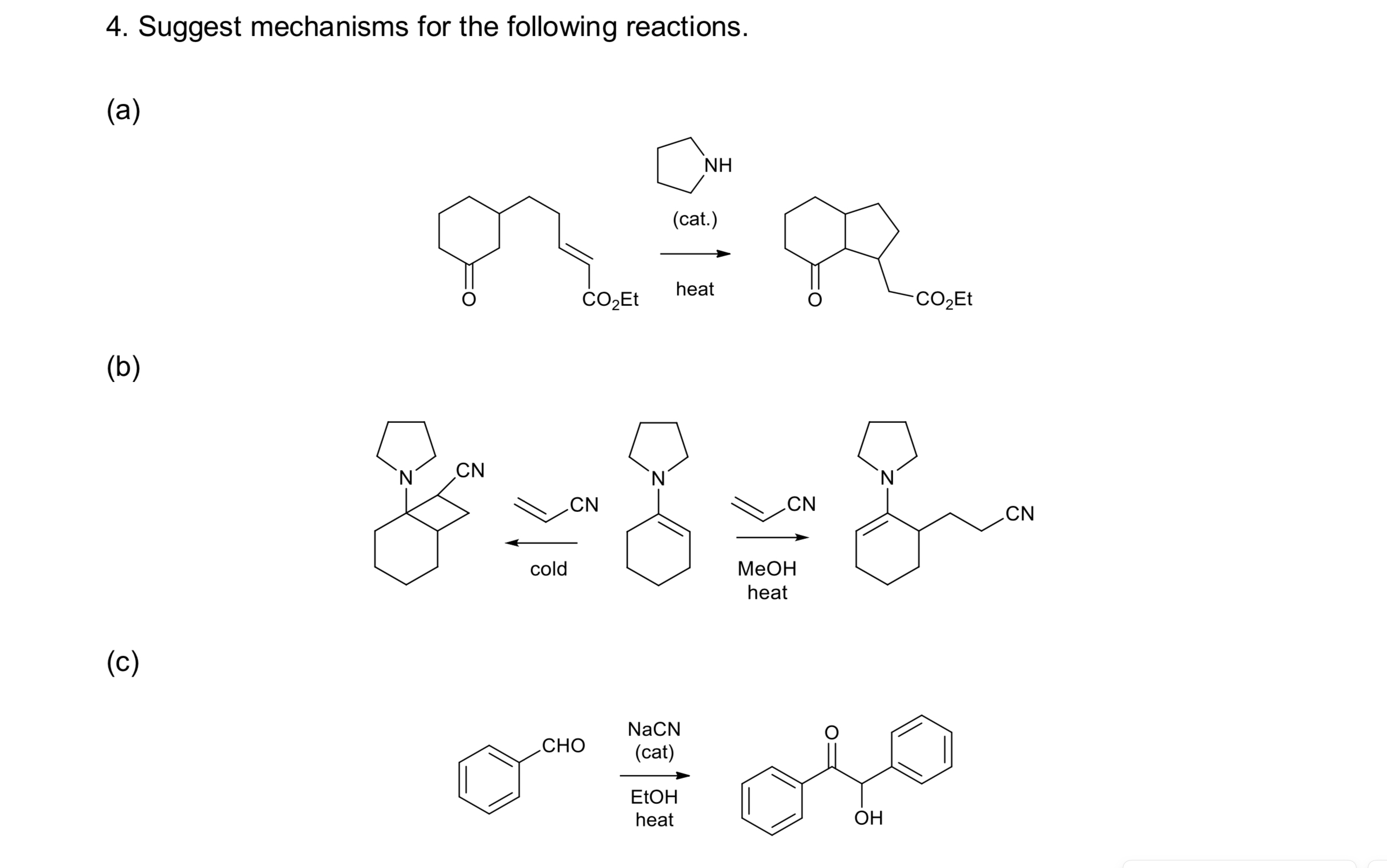 Solved Suggest mechanisms for the following | Chegg.com