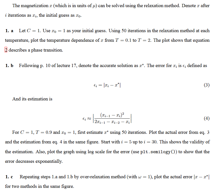 Solved This is a problem that needs to be solved with Python | Chegg.com