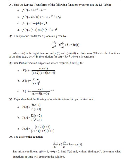 Solved Q1. A stirred-tank blending process with a constant | Chegg.com