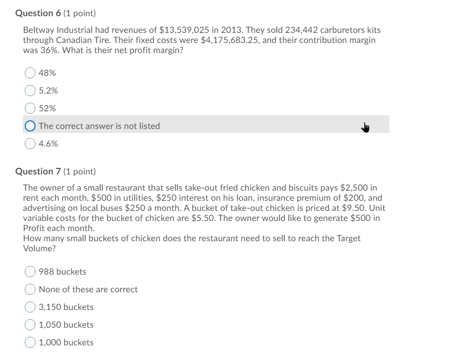 Solved Question 1 (1 point) You are considering a BOGO (buy | Chegg.com