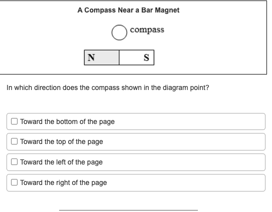 Solved A Compass Near a Bar Magnet compass N S In which | Chegg.com