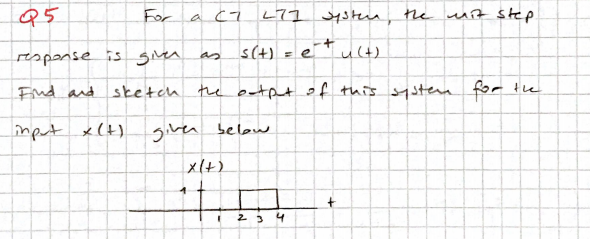 Solved FOR THE Continuous time linear time invariant system, | Chegg.com
