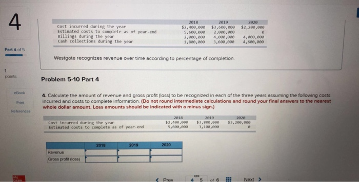 Solved 4 2018 2019 2828 $2,480,600 $3,668,600 $2,289,8e9 | Chegg.com