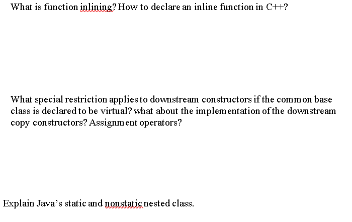 Solved What Is Function Inlining How To Declare An Inline 6814