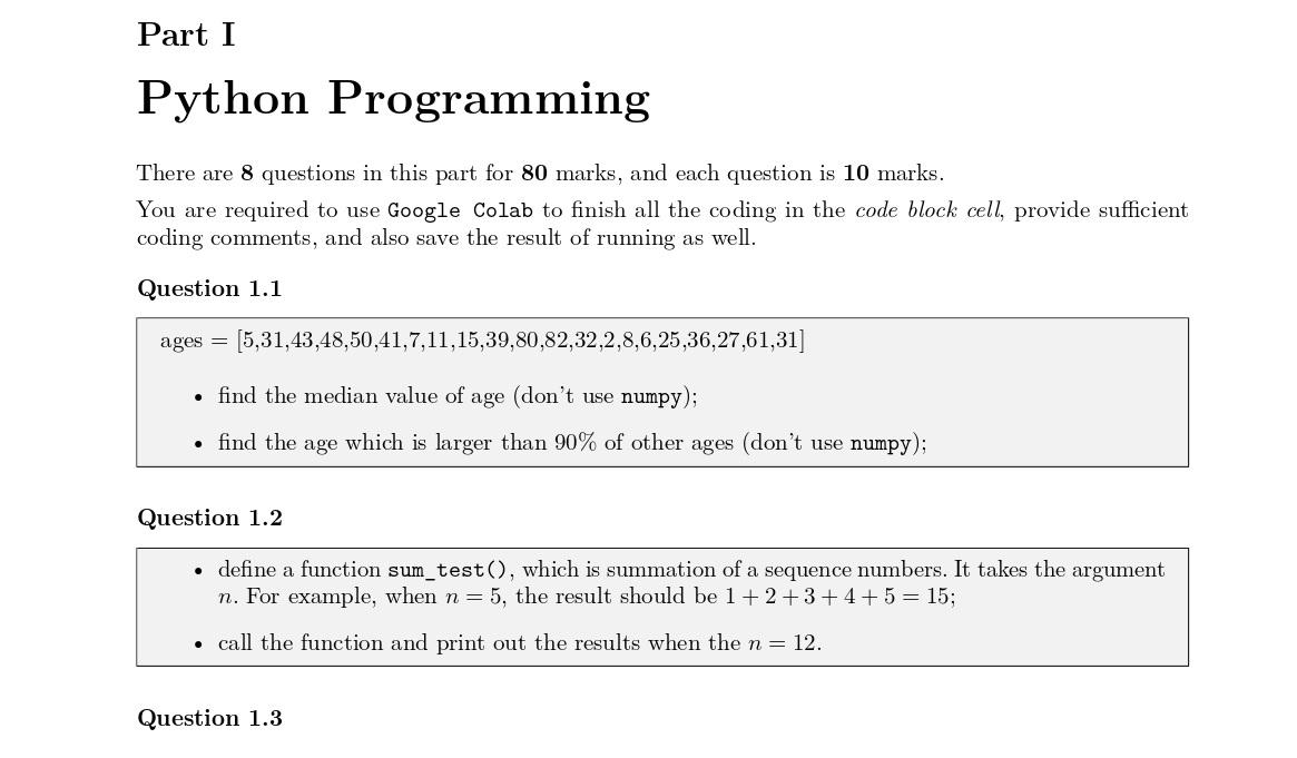 Solved There are 8 questions in this part for 80 marks, and | Chegg.com